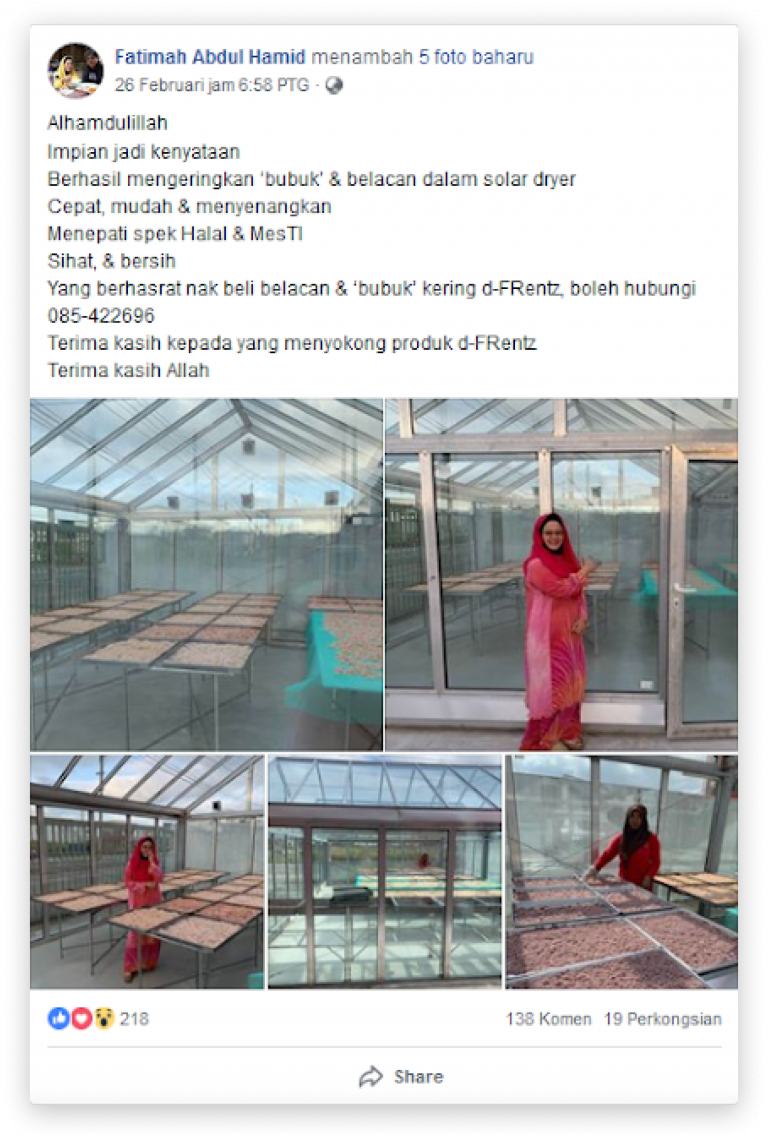 Greenhouse Solar Dryer – Effective Drying Solution