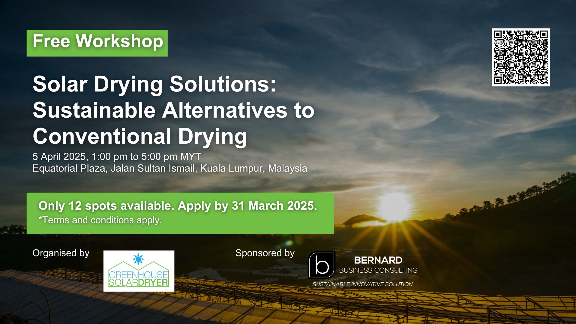 Free Workshop – Solar Drying Solutions: Sustainable Alternatives to ...